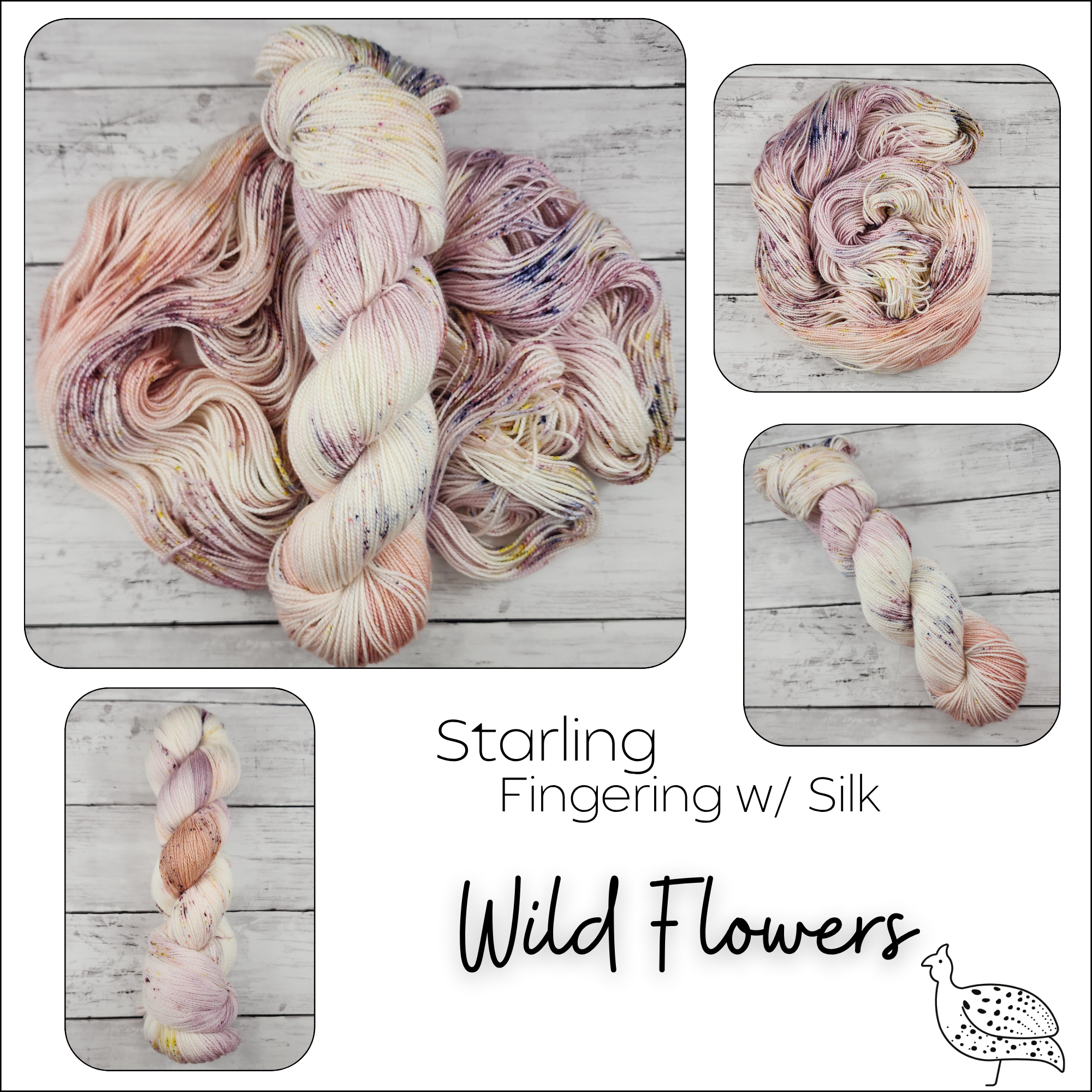 Starling Wild Flower – Indigo Guinea Fiber
