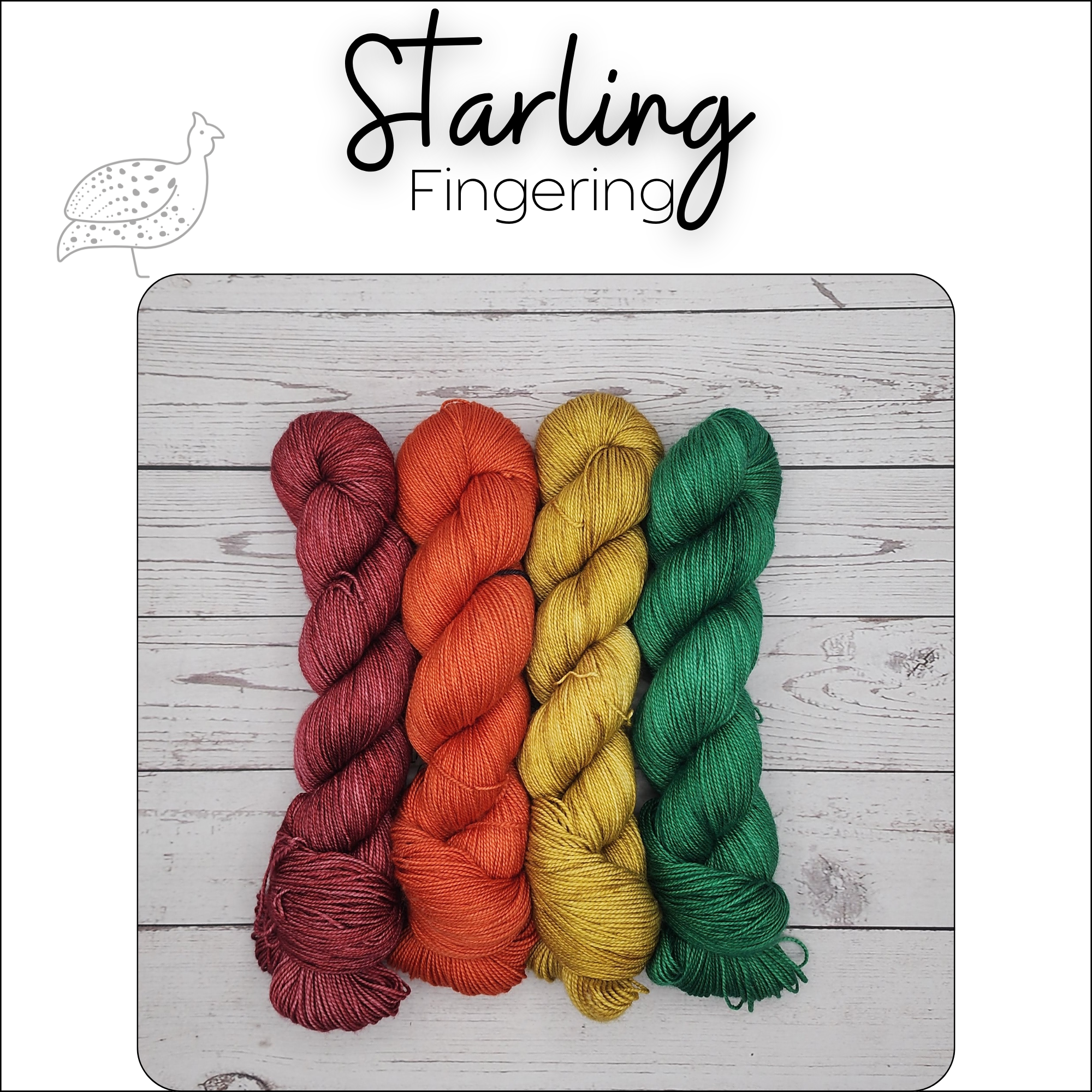 Starling Tonals Red, Orange, Yellow, and Greens – Indigo Guinea Fiber