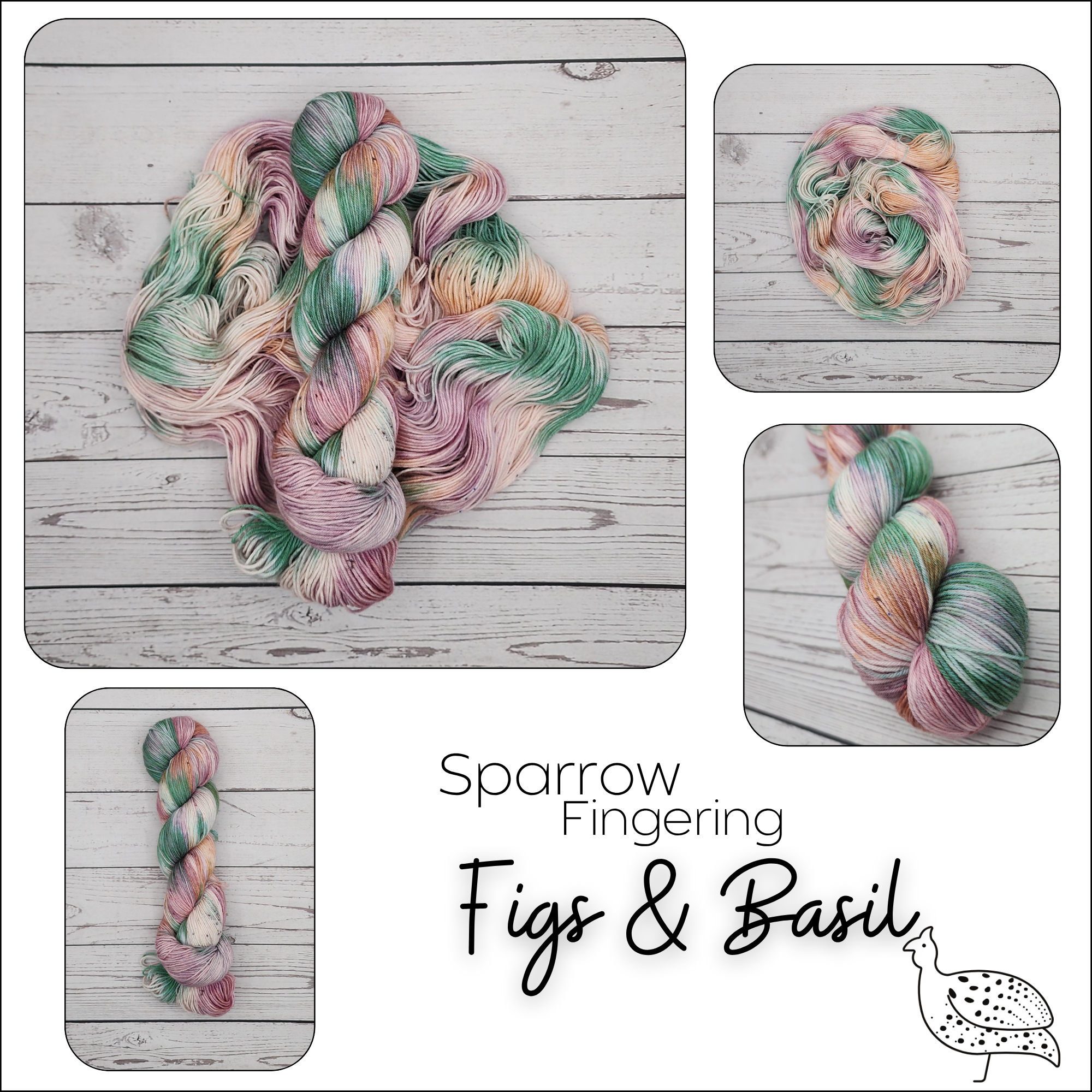 Sparrow Figs & Basil – Indigo Guinea Fiber